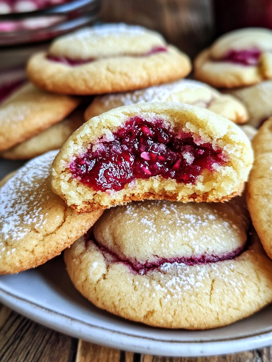 Soft and Chewy Raspberry Sugar Cookies – Heaven Recipes